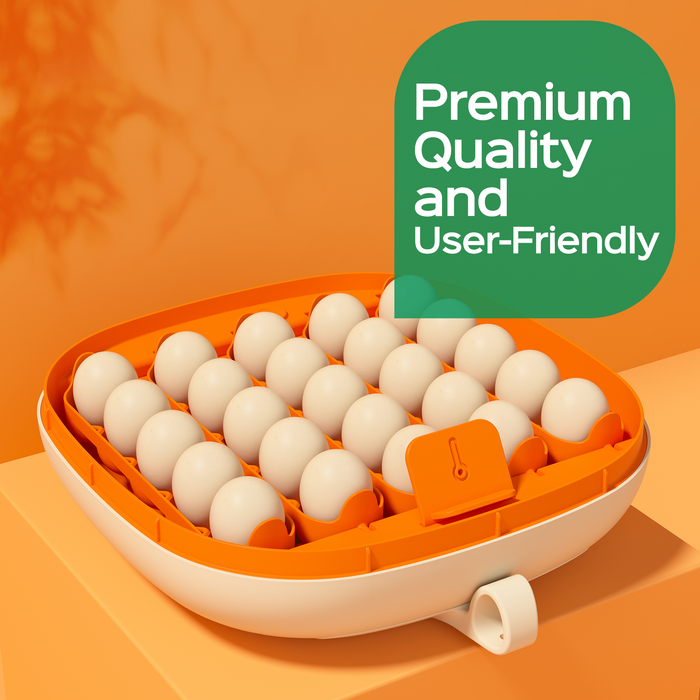 Egg Incubator, 25 Egg Capacity, with auto egg turner - Chickcozy